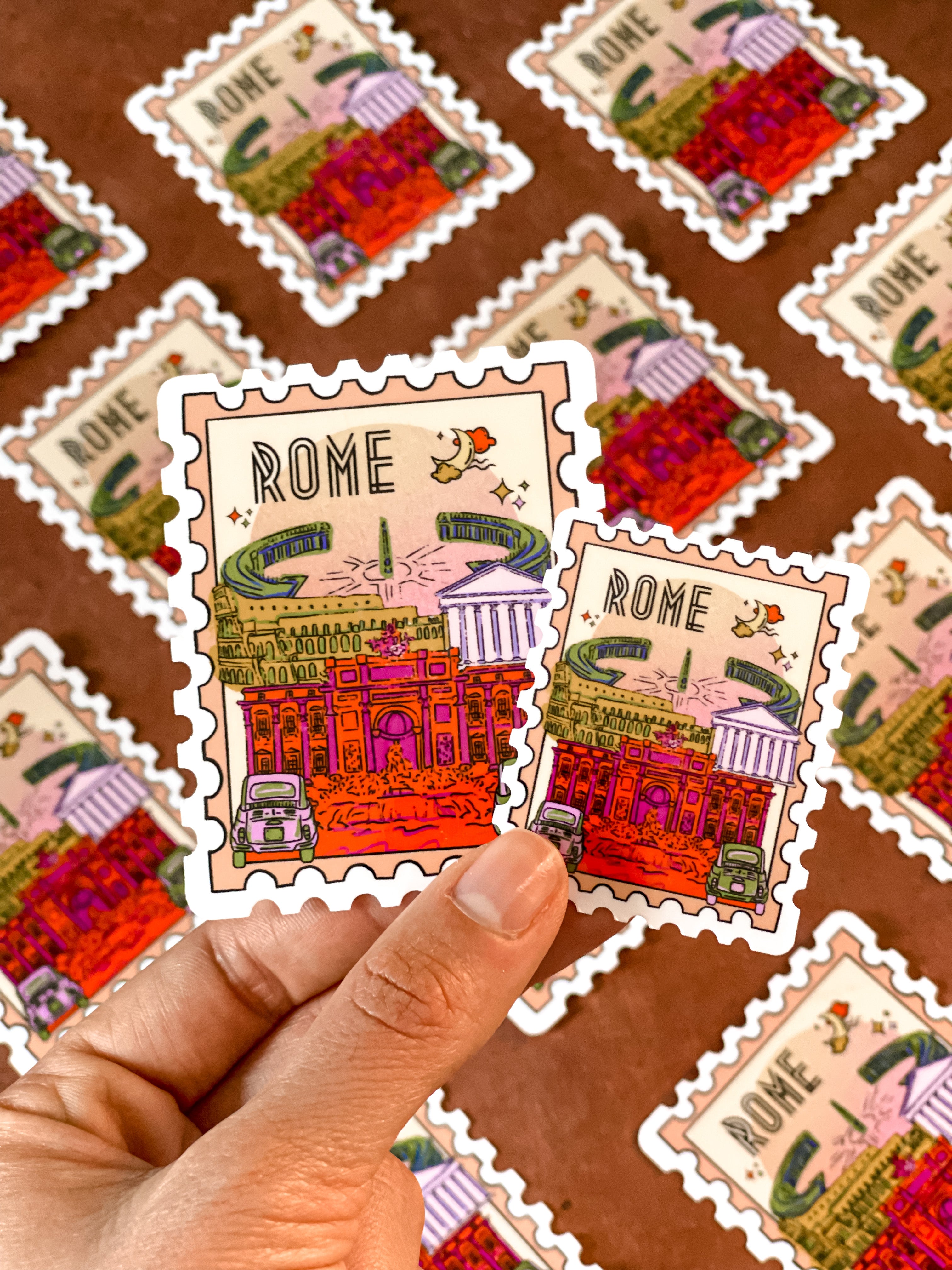 ROME STAMP STICKER – Nazli Brush Art