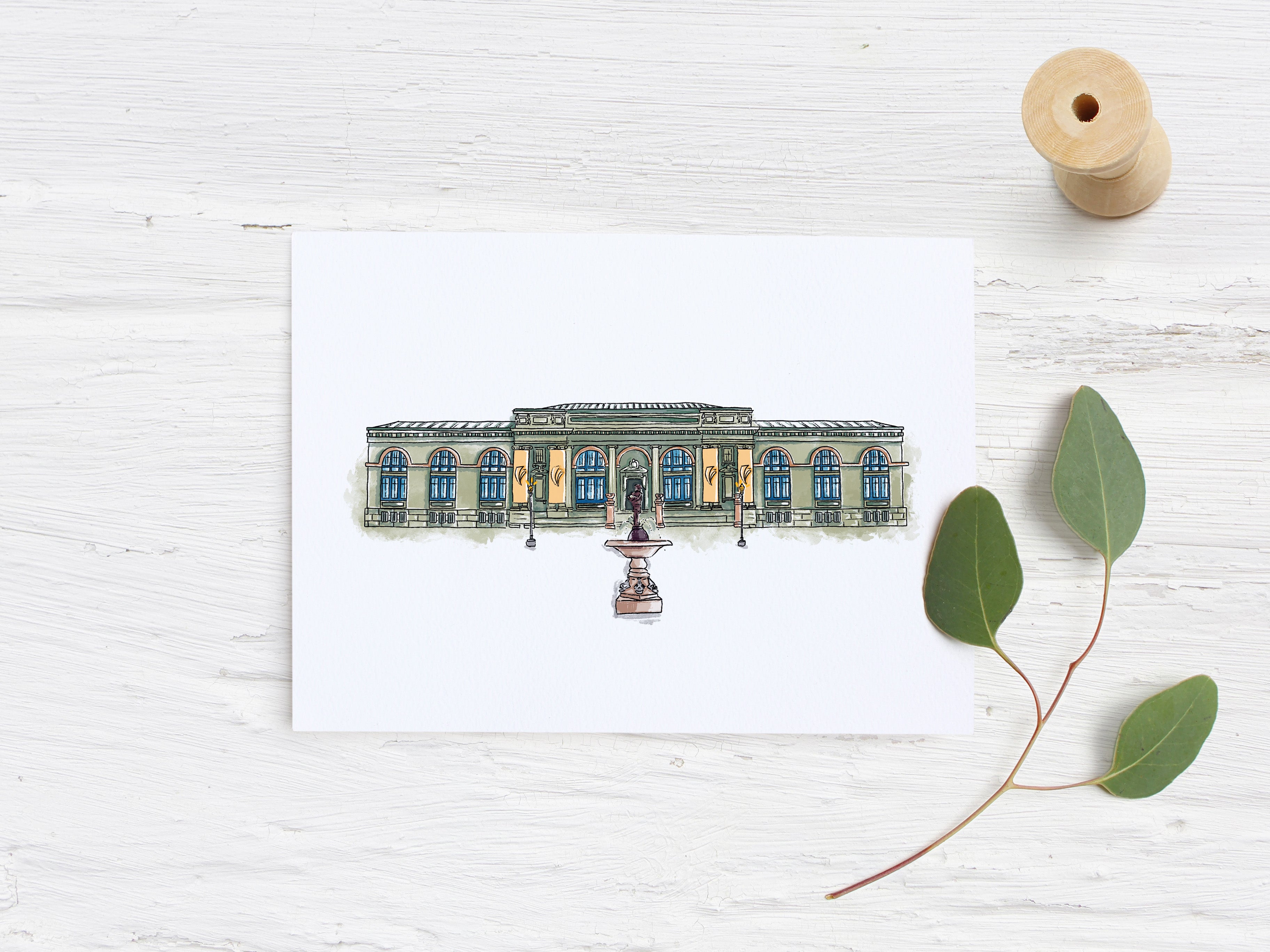 Columbus Metropolitan Library card – Nazli Brush Art